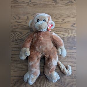 Ty | Toys | Vintage Ty Bongo The Monkey 998 Beanie Buddy With Ear And ...